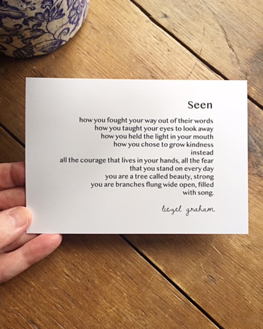 My beautiful new POEM NOTES postcards are now available in my shop ...